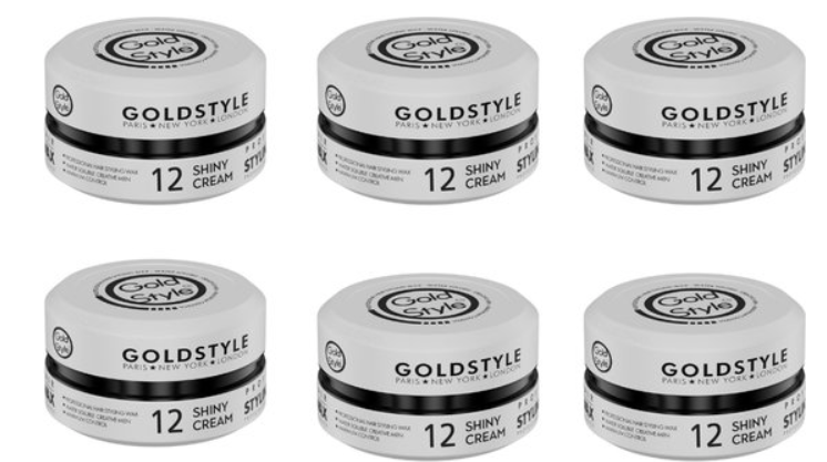 Gold Style Shiny Cream Hair Styling Wax 6 stuks | Hairwaxshop