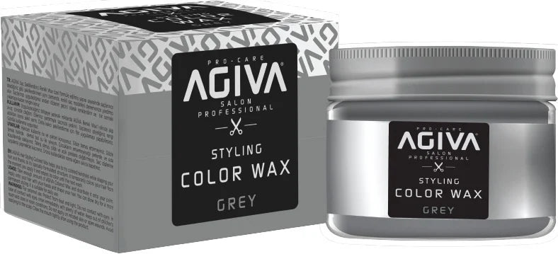 Agiva Hair Styling Color Wax Grey 120 ml | Hairwaxshop